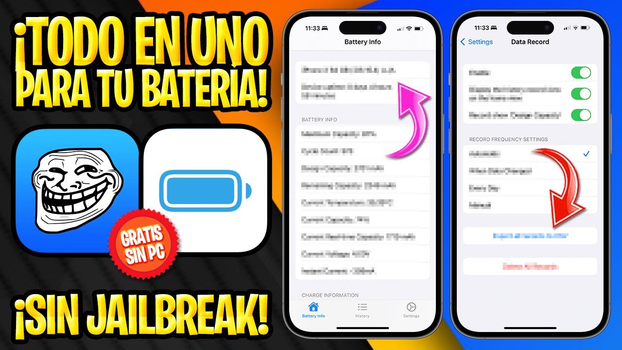 DESBLOQUEA INFORMACIÓN OCULTA DE TU BATERÍA SIN JAILBREAK TUTORIAL GRATIS (BatteryInfo) - YouTube