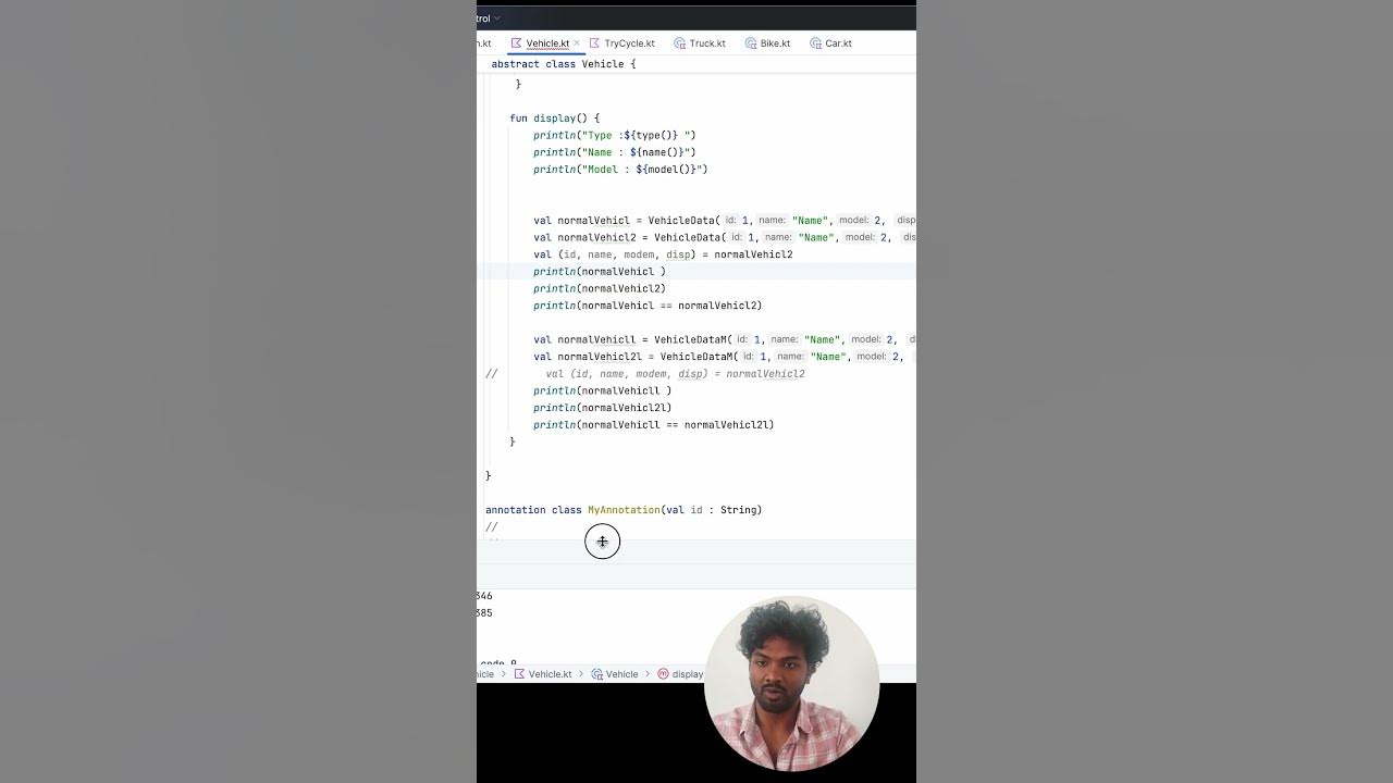 Data Class In Kotlin Tamil Youtube