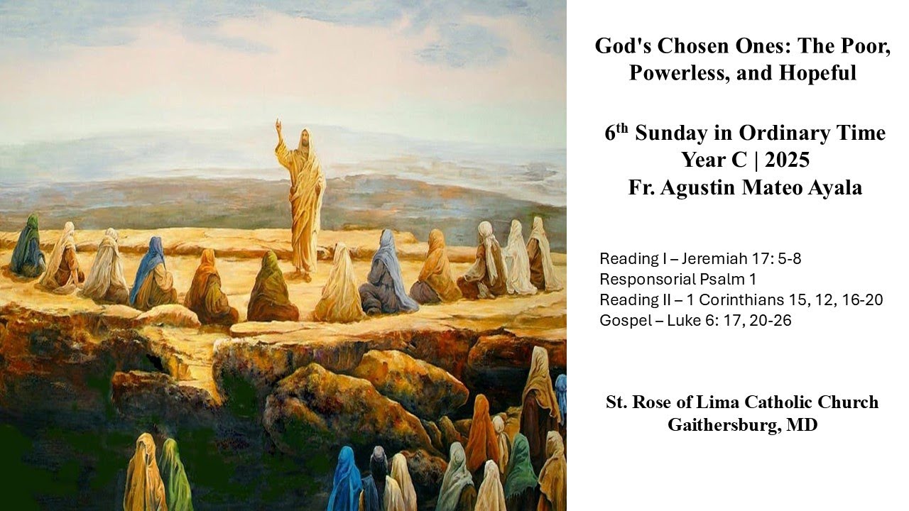 "God's Chosen Ones: The Poor, Powerless, and Hopeful" | 6th Sunday in ...