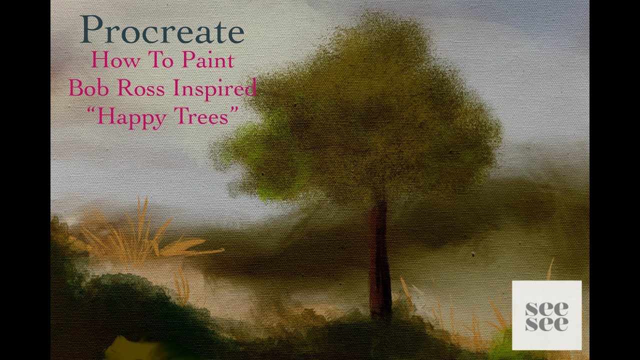 Procreate How To: Paint Happy Trees - YouTube