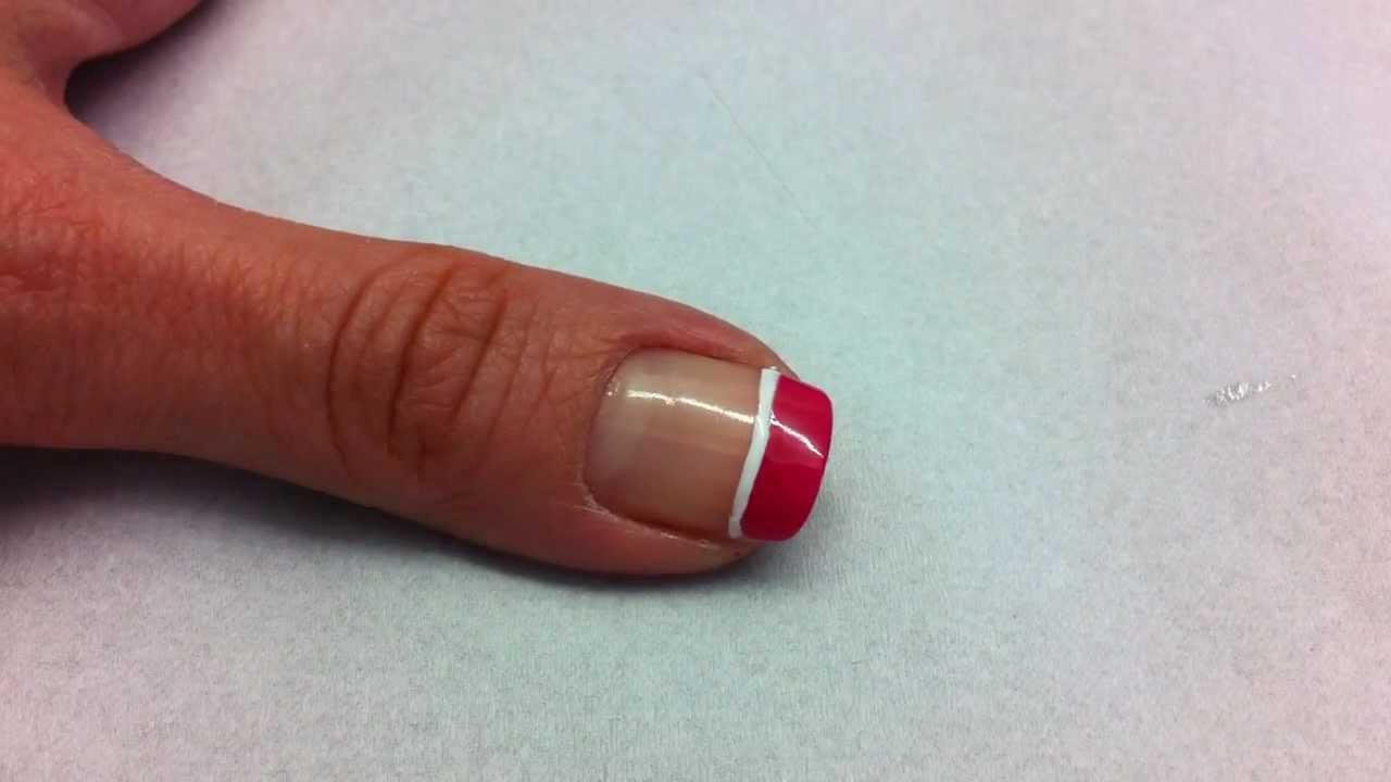 Belleza: manicura francesa rosa- cómo hacer manicura francesa de color ...