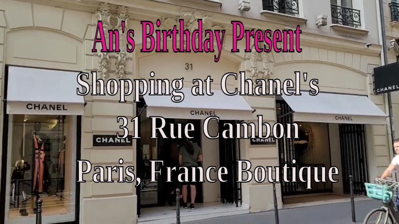 POSTCARD FROM CHANEL 31 RUE CAMBON IN PARIS - YouTube