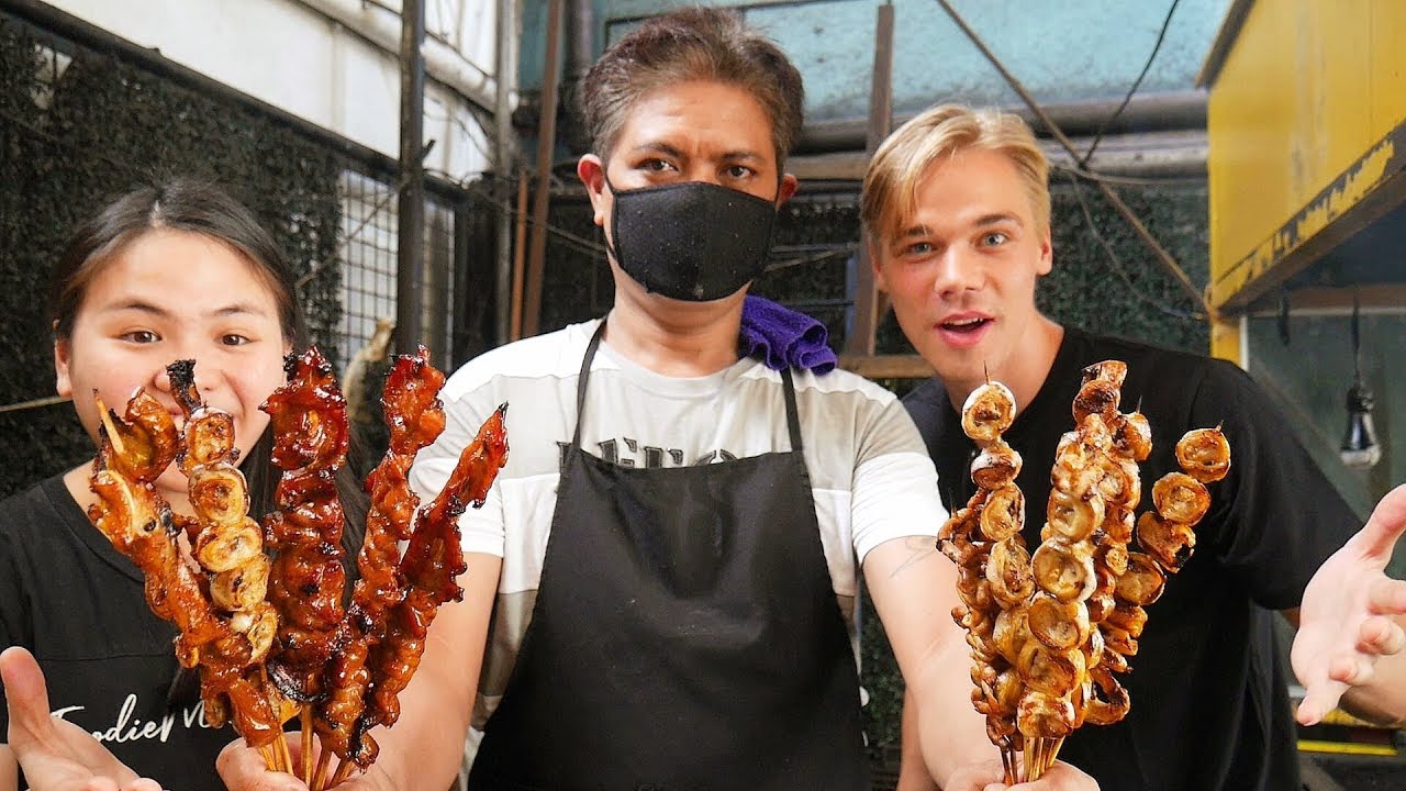 FILIPINO BBQ HEAVEN!!!🇵🇭 Amazing Philippines STREET FOOD Carinderia in ...