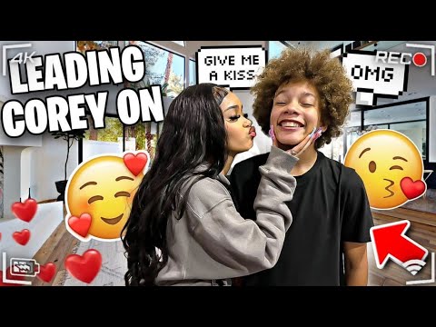 Leading Corey On To See His Reaction - YouTube