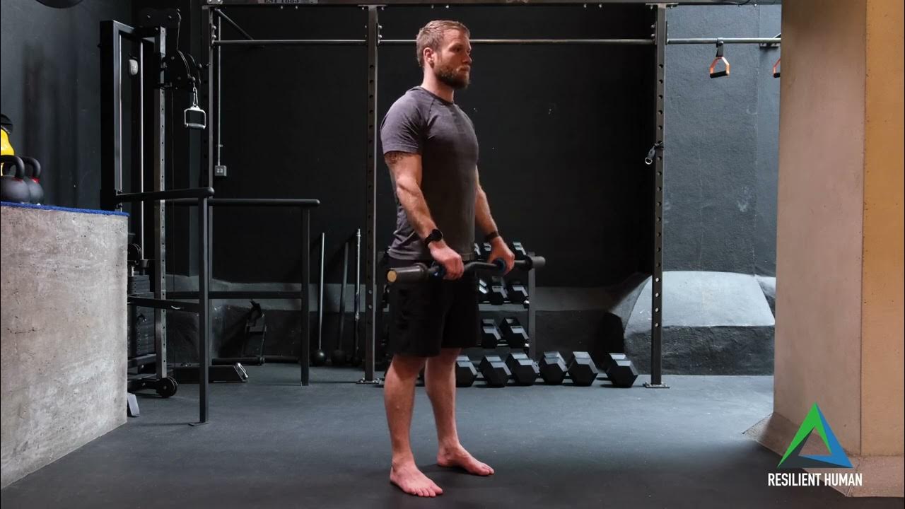 Bicep Curl Standing Reverse Grip Ez Bar Fat Grip Youtube