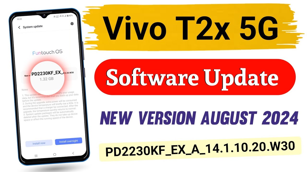 Vivo T2x 5G Software Update Today | Vivo T2x 5G Software Update August Month 2024 | Software ...