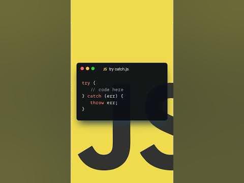 Beginner JS Tutorial try catch exception #shorts #javascript - YouTube