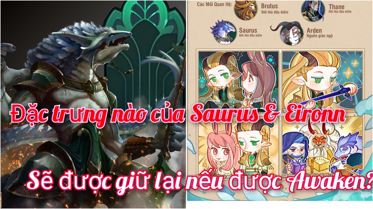 Afk Arena | Đặc trưng nào của Saurus & Eironn sẽ được giữ lại nếu 1 ...