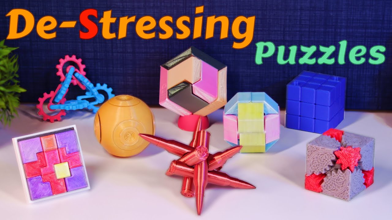 Best DeStressing Puzzles 3D Printed - YouTube