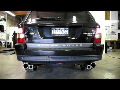 Straight pipes on a Range Rover Sport - YouTube
