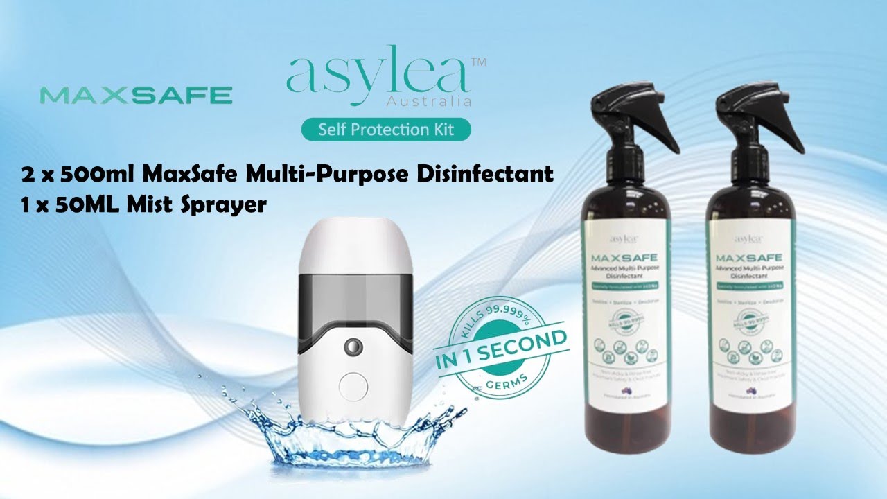 EHM ASYLEA MaxSafe Advanced Multi-Purpose DISINFECTANT HONa (HOCL+NaOCL ...