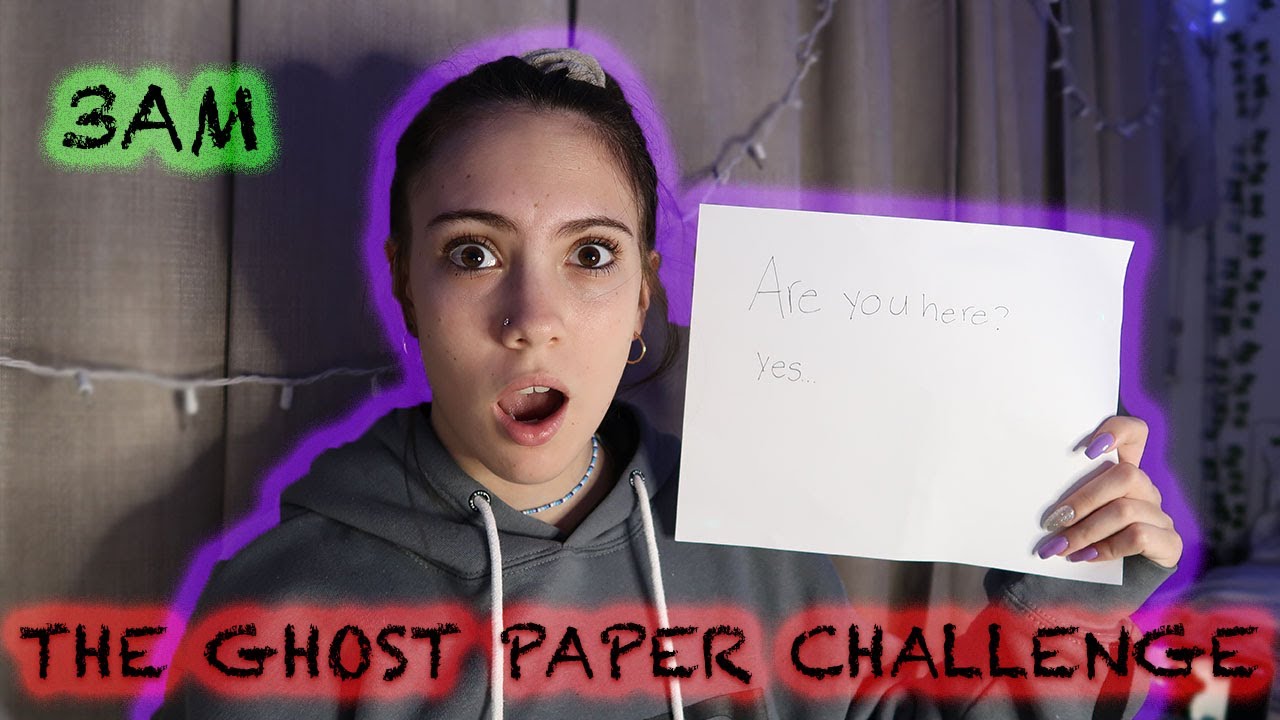 the GHOST PAPER challenge at 3AM (a door opened) | Shae Burke - YouTube