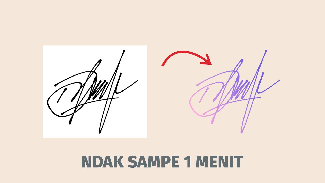 CARA CEPAT REMOVE BACKGROUND TANDA TANGAN DI COREL DRAW - YouTube