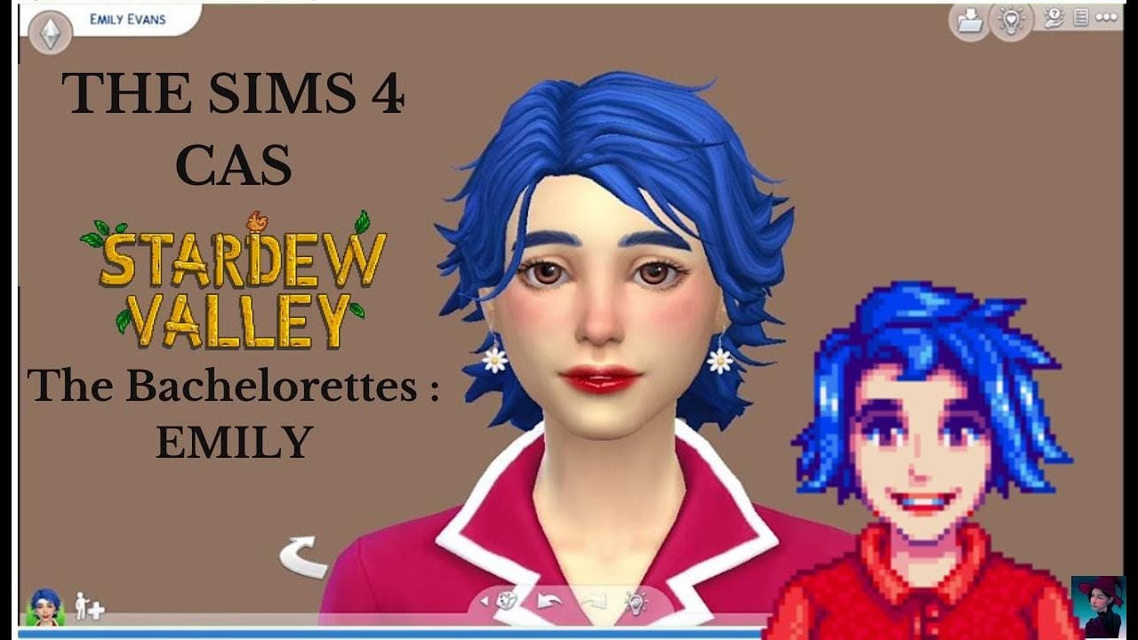 The Bachelorettes: Emily !! The sims 4 : Emily || Stardew valley CAS ...