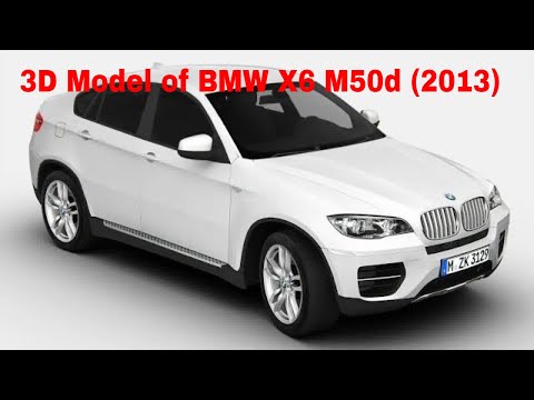 3D-Modell des BMW X6 M50d (2013) Review
