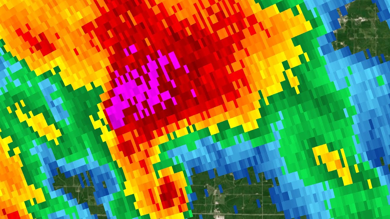 2024 Minden, Iowa Tornadoes Radar Loop - YouTube