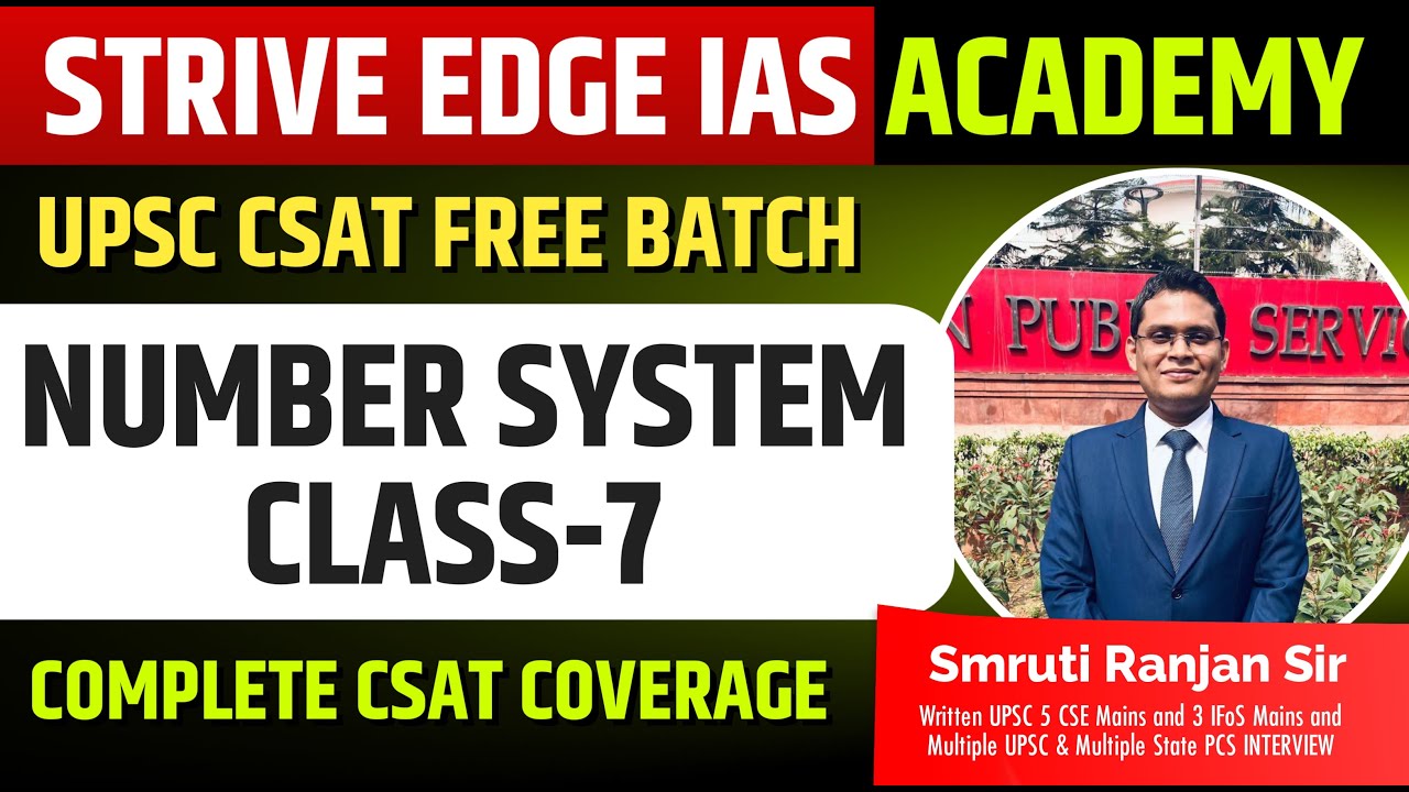 Number System Class 7 | Complete Application & Problem Solving | CSAT ...