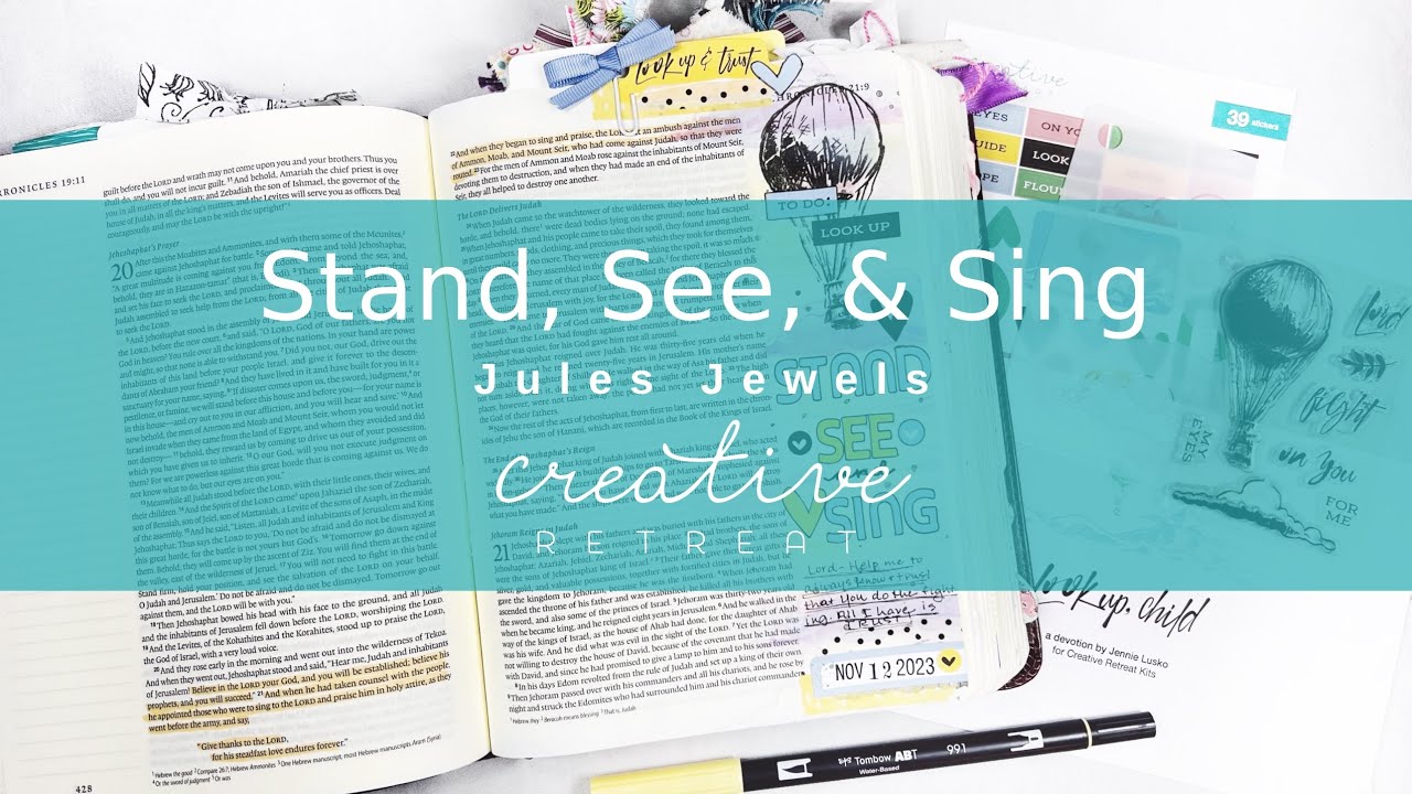 Bible Journaling with Julie | Stand, See & Sing | November 2023 - YouTube