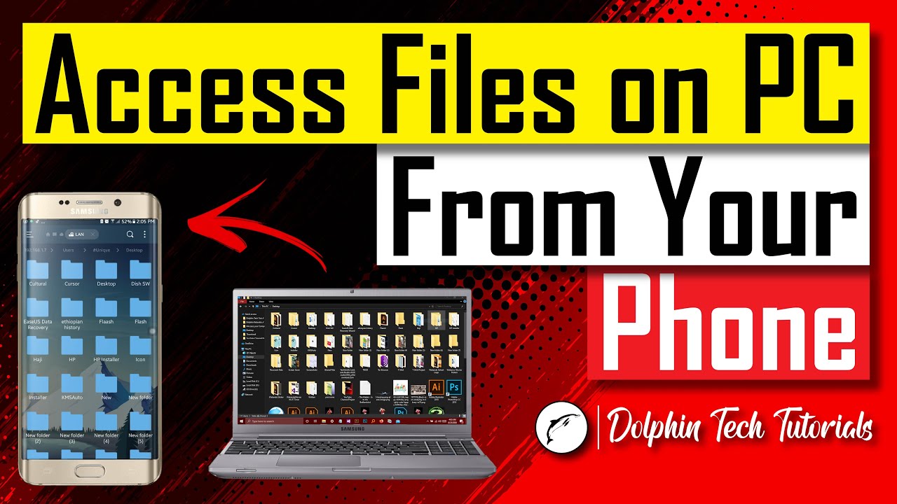 How to Access your computer files from your Phone - YouTube