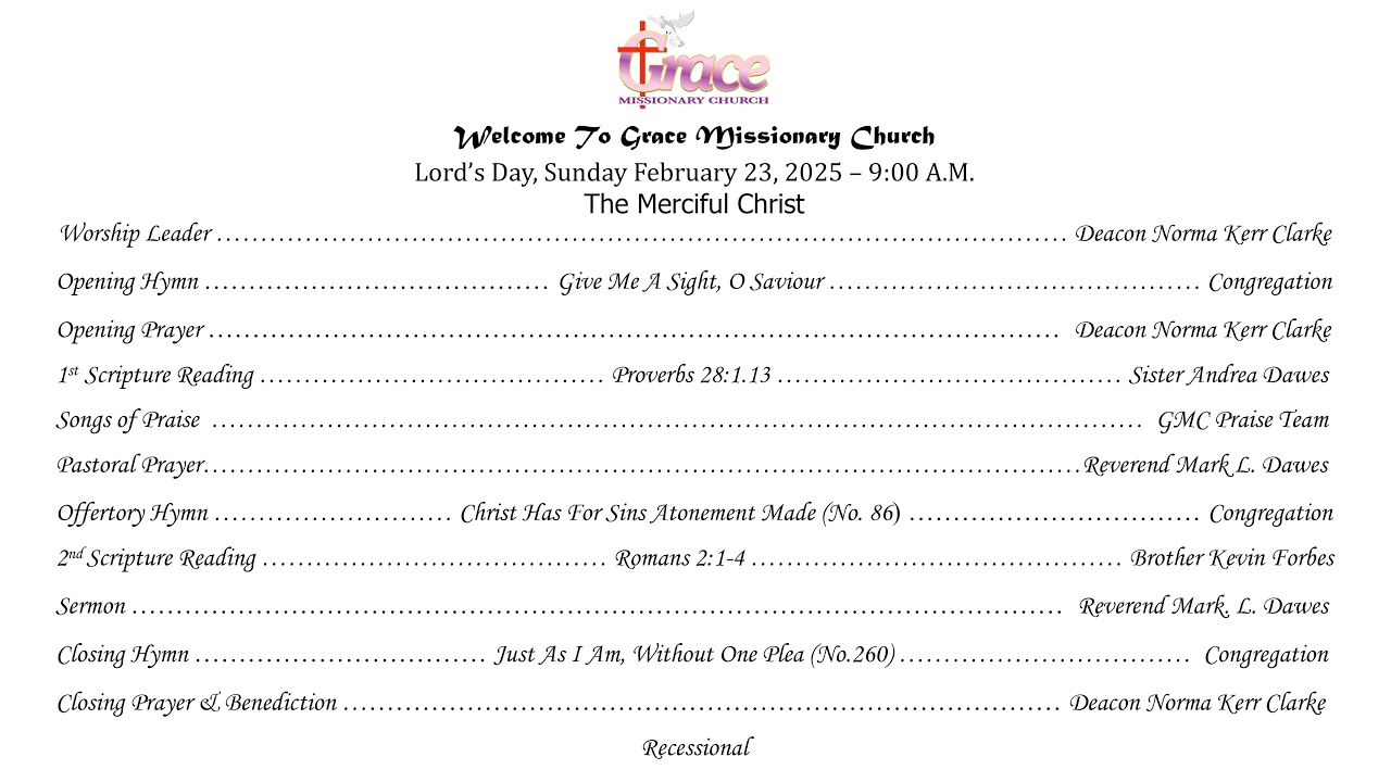 Worship Service, Sunday, 23 February 2025 - YouTube