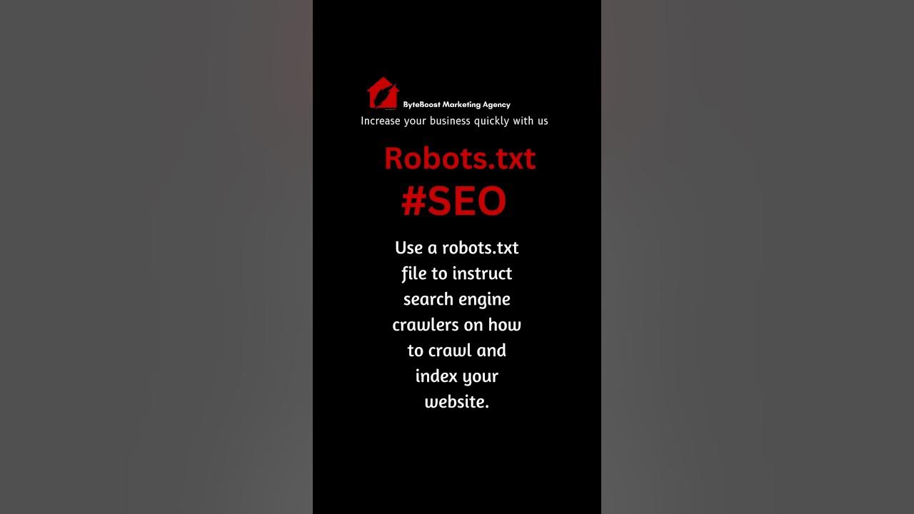 Robots txt - YouTube