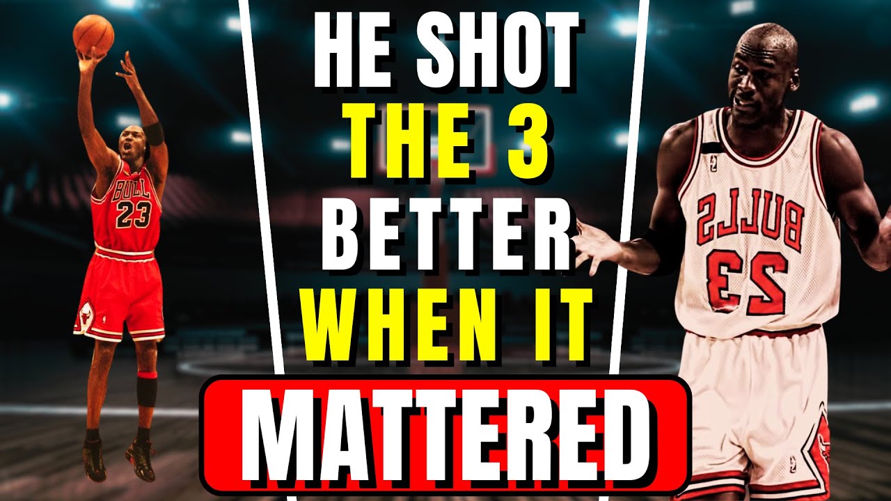 Michael Jordan's 3 Point Shot Actually Better than Lebron's - YouTube