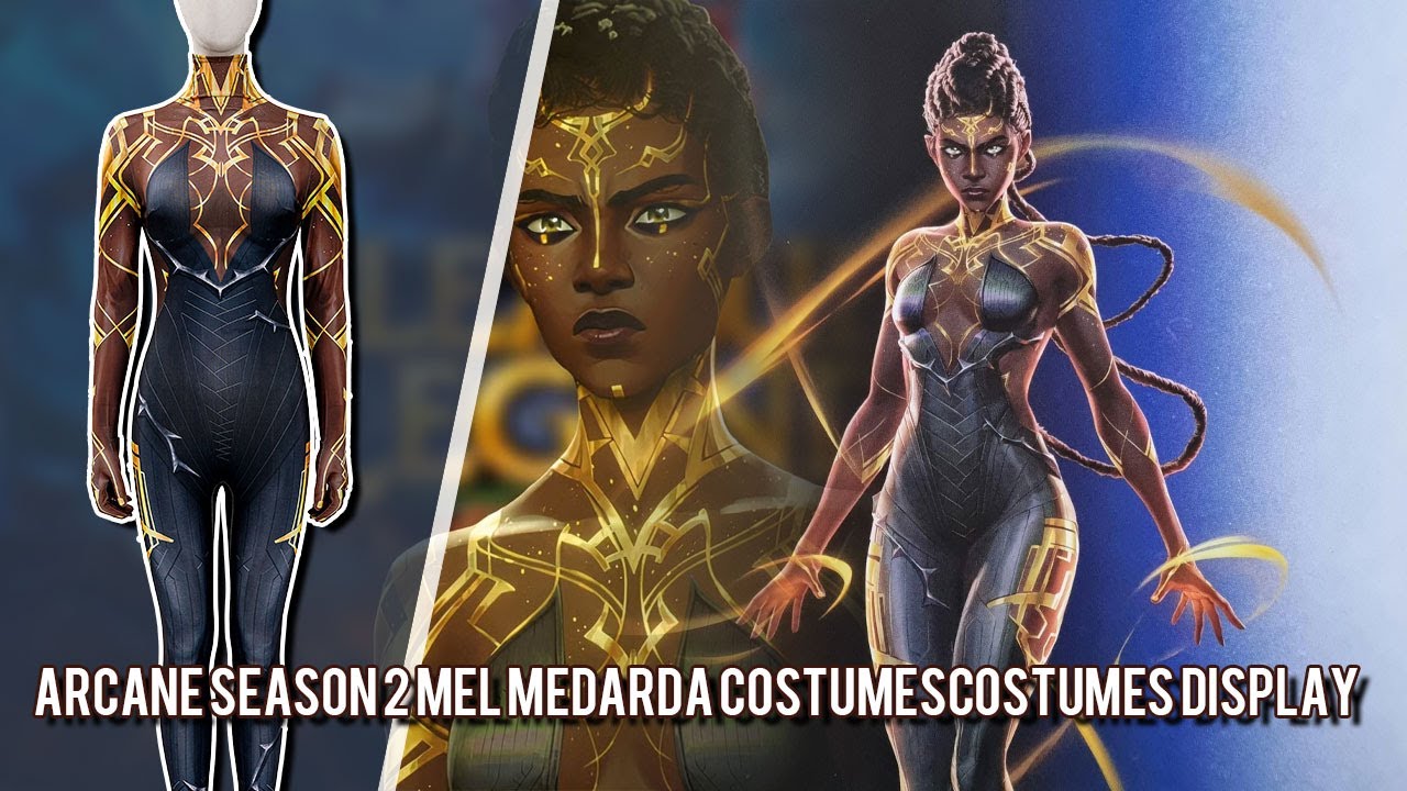 Arcane Season 2 Mel Medarda Cosplay Costumes Display - YouTube