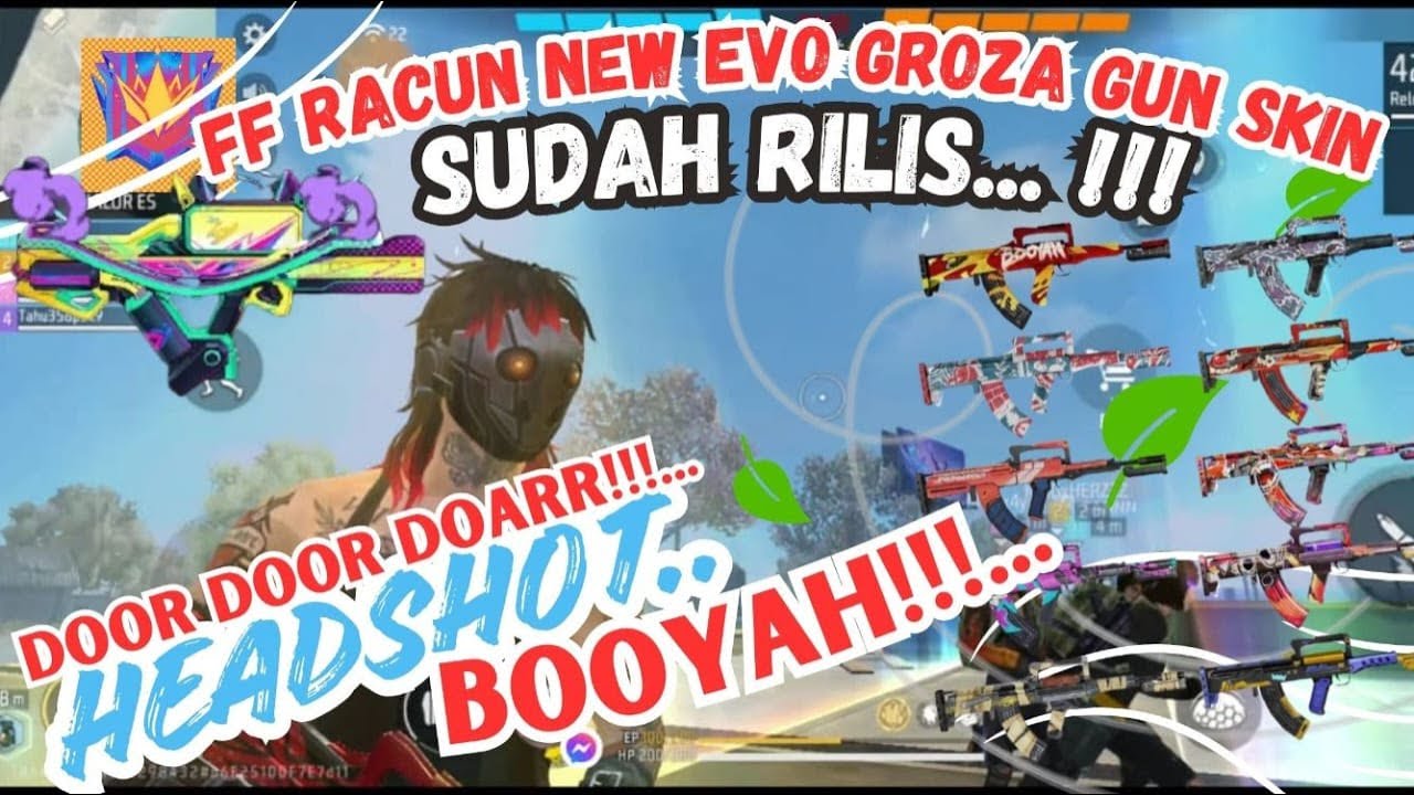 ff Max Racun New Evo Groza Gun Skin Sudah Rilis... Free Fire Booyah ...