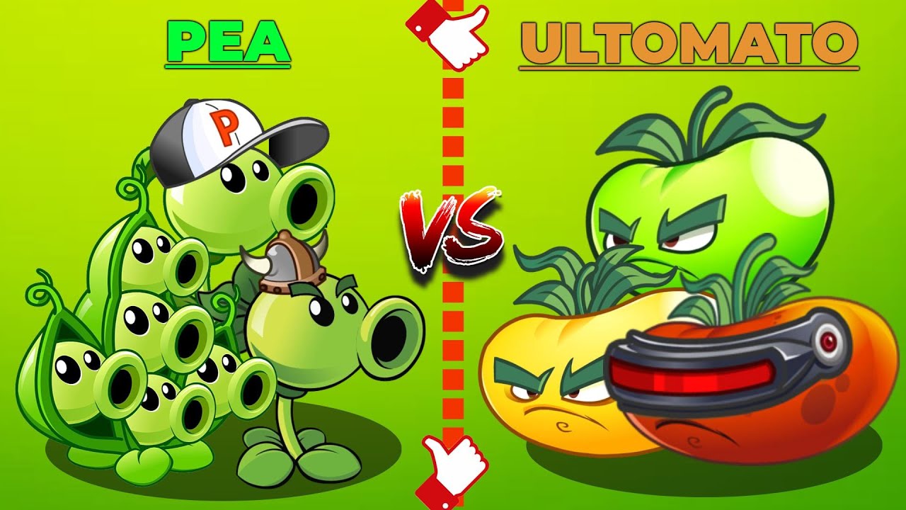 Team 3 PEA vs 3 ULTOMATO Plants - Who Will Win ? PvZ 2 Team Plant vs ...