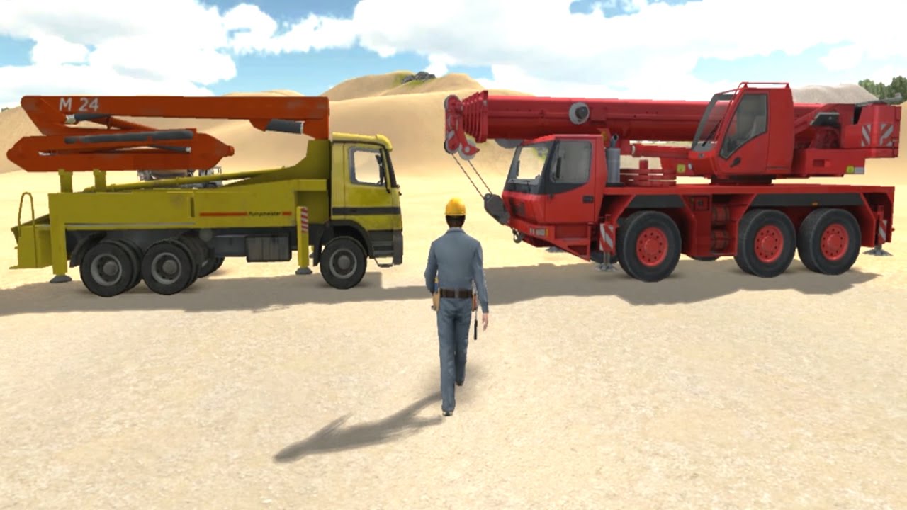 GIANT boom truck vs Concrete pump truck, Who's the tallest construction ...