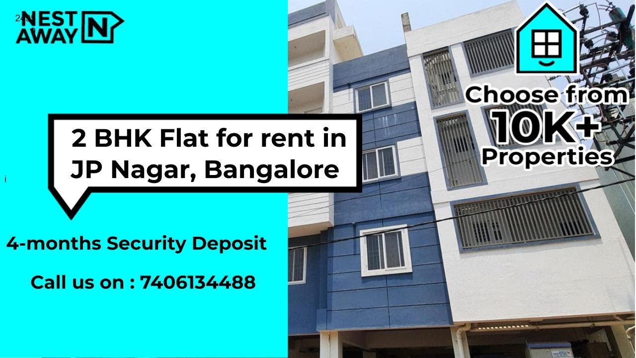 2 BHK Flat for rent in Bangalore | JP Nagar Phase 8 | Bachelors/Family ...