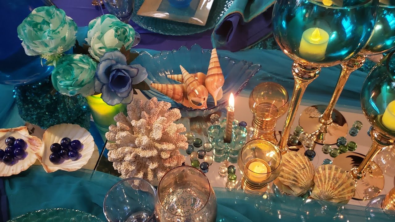 Under The Sea Tablescape | Summer Table Setting | Nautical Themed ...