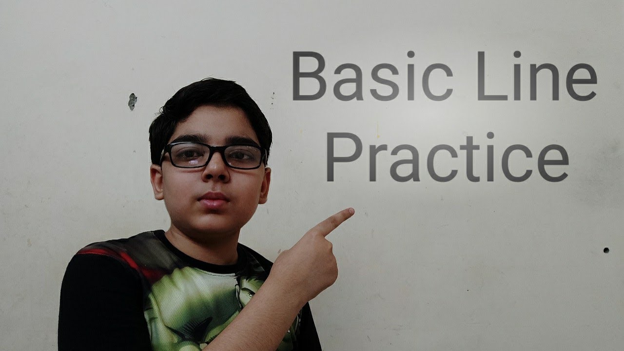 Basic Line Practice For Beginners - YouTube