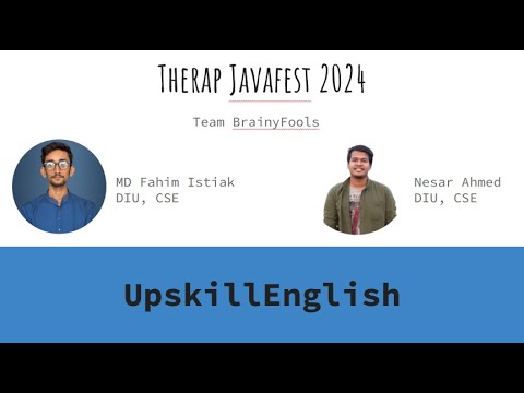 UpskillEnglish | BrainyFools | Therap Javafest 2024 - YouTube