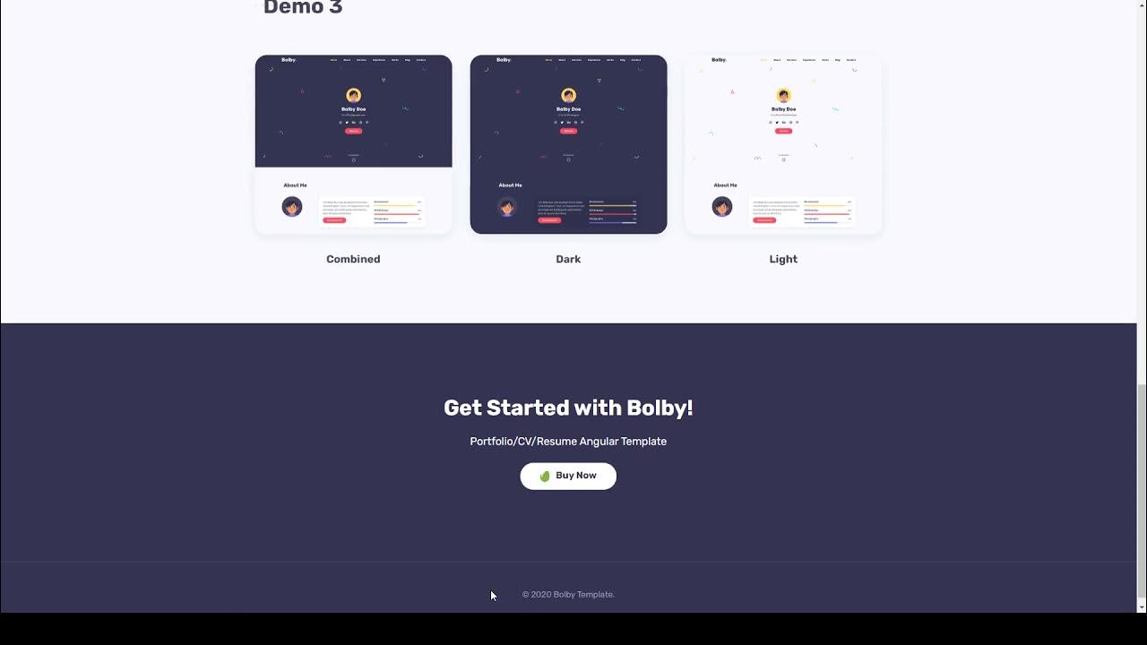 Bolby - Personal Portfolio Angular Template corporate angular digital ...