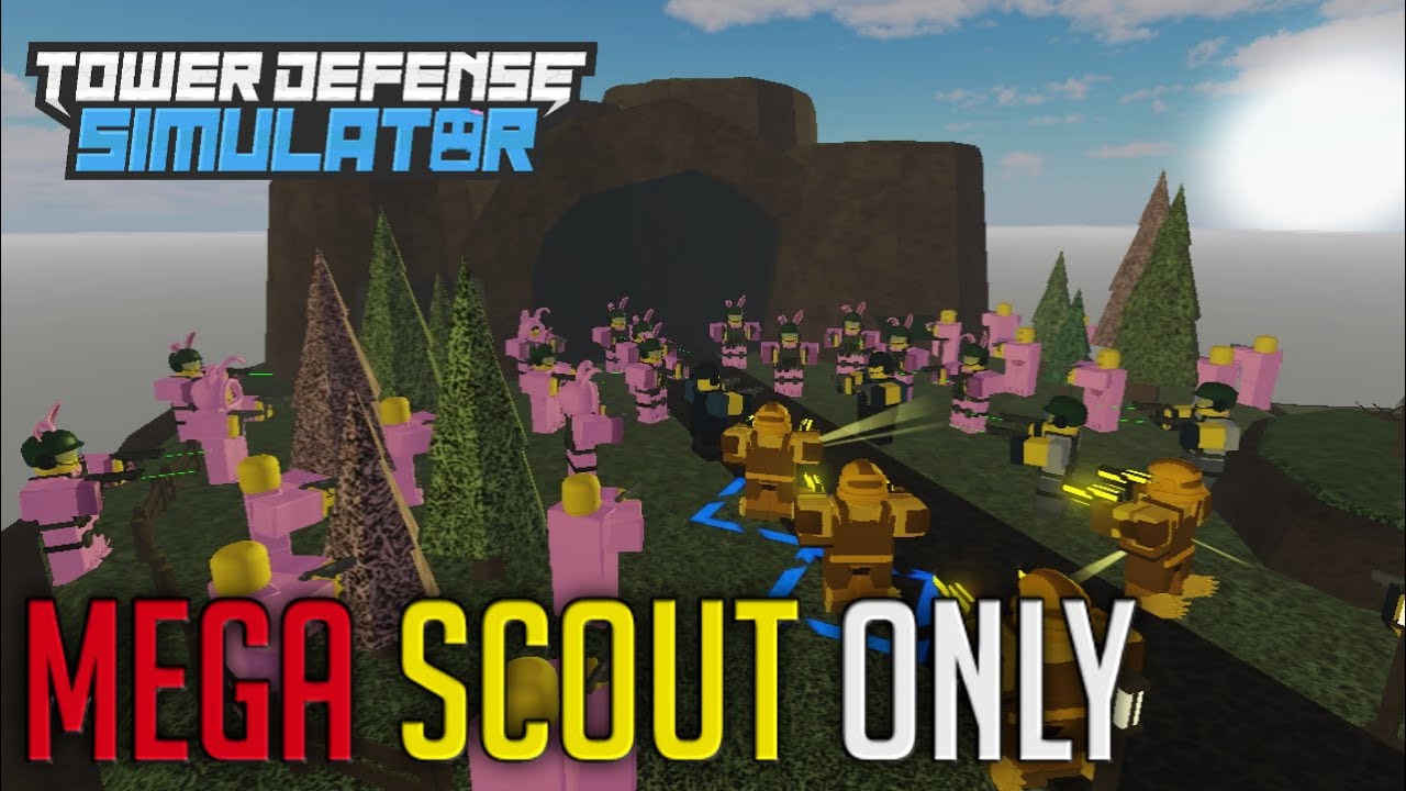 Mega Scout Only | Tower Defense Simulator | ROBLOX - YouTube
