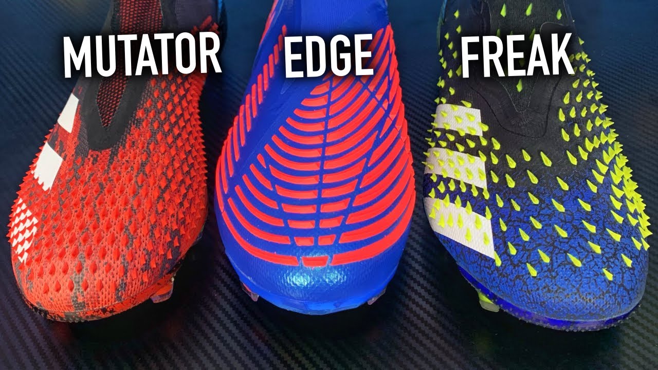COMPARATIVO adidas PREDATOR | MUTATOR VS FREAK VS EDGE - YouTube