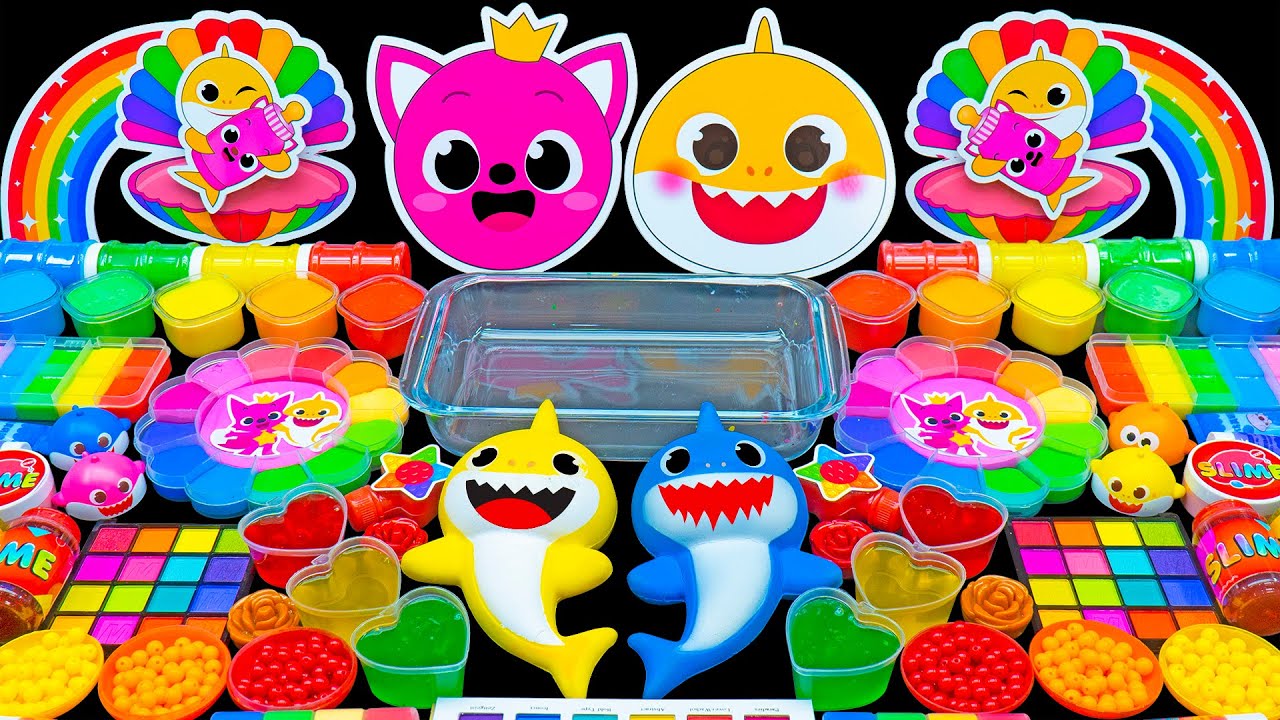 Slime Mixing Random Piping Bags| PINK vs YELLOW !!! Mixing Many Things ...