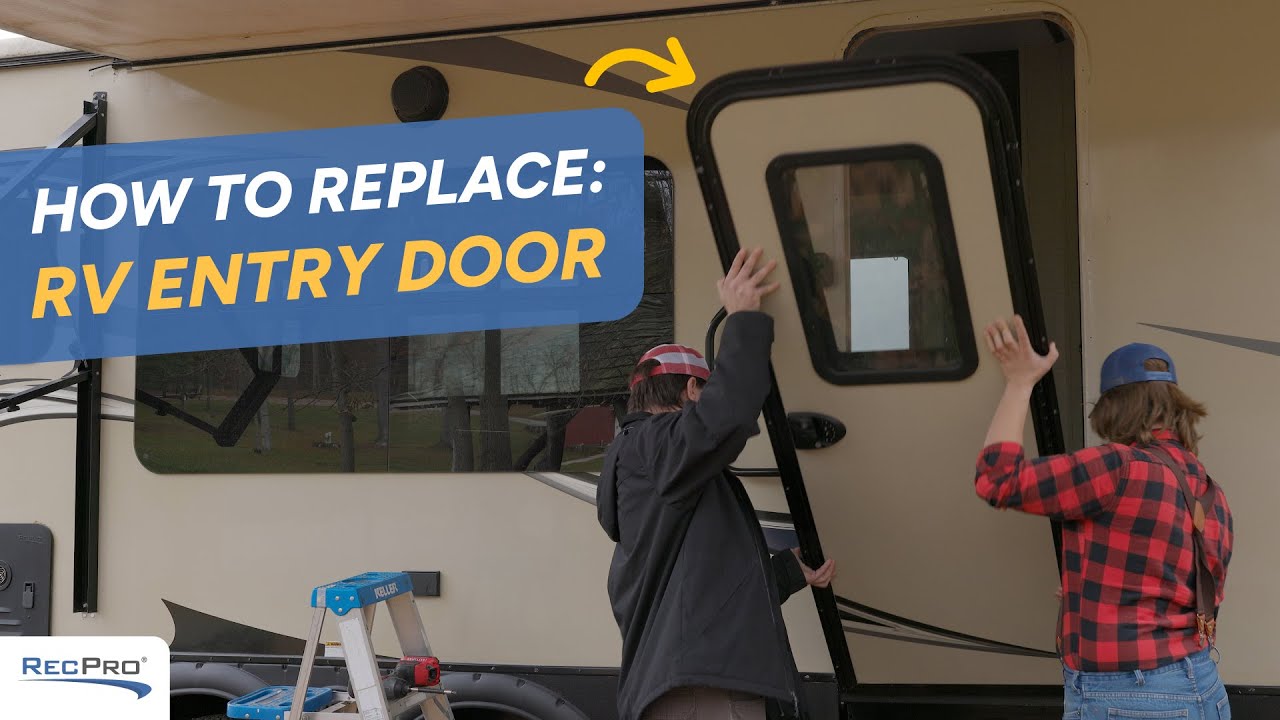 How to Replace an RV Entry Door | EASY RECPRO DIY - YouTube