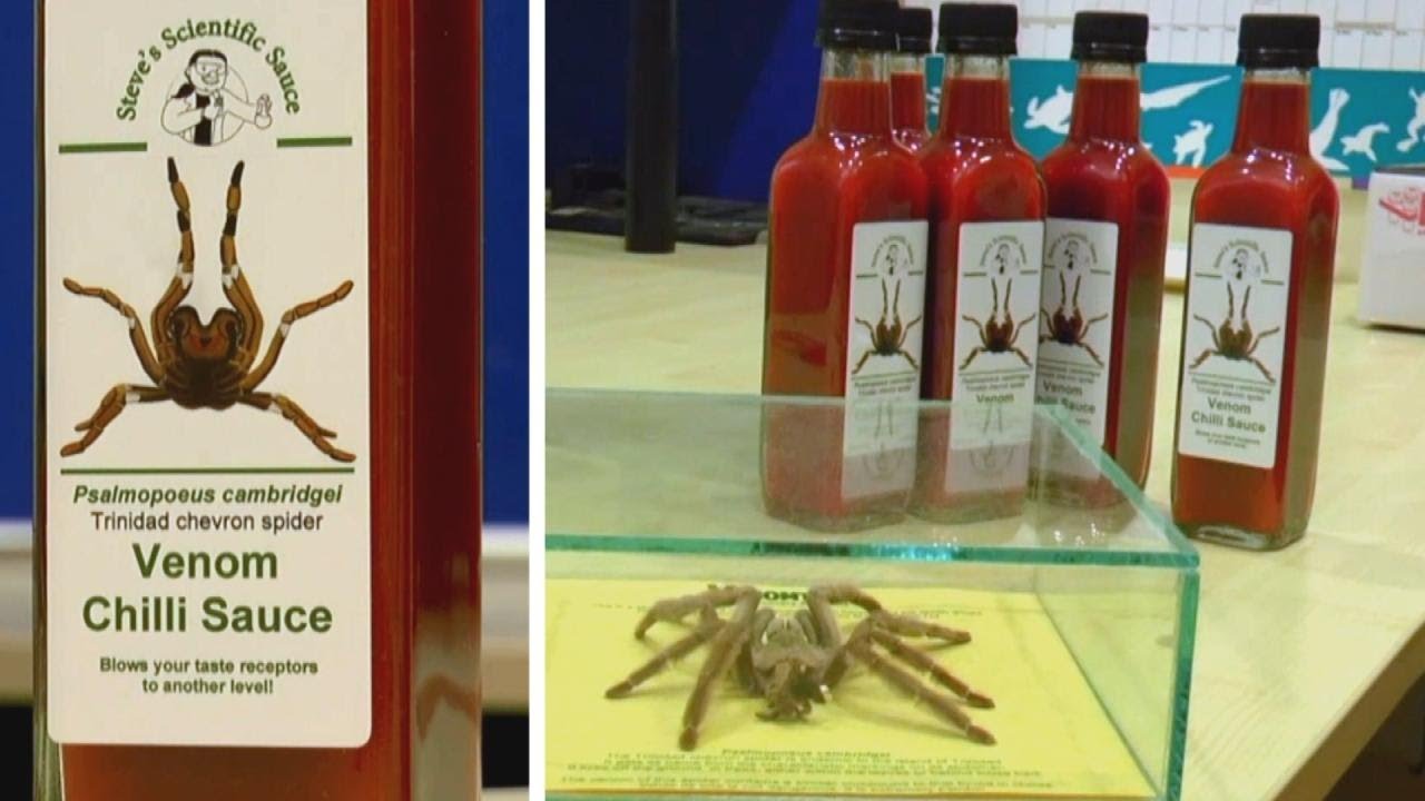 New Hot Sauce Uses Spider Venom - YouTube