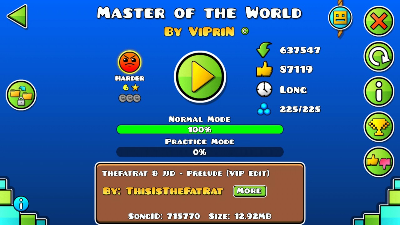 [Geometry Dash] Master Of The World - By Viprin - YouTube
