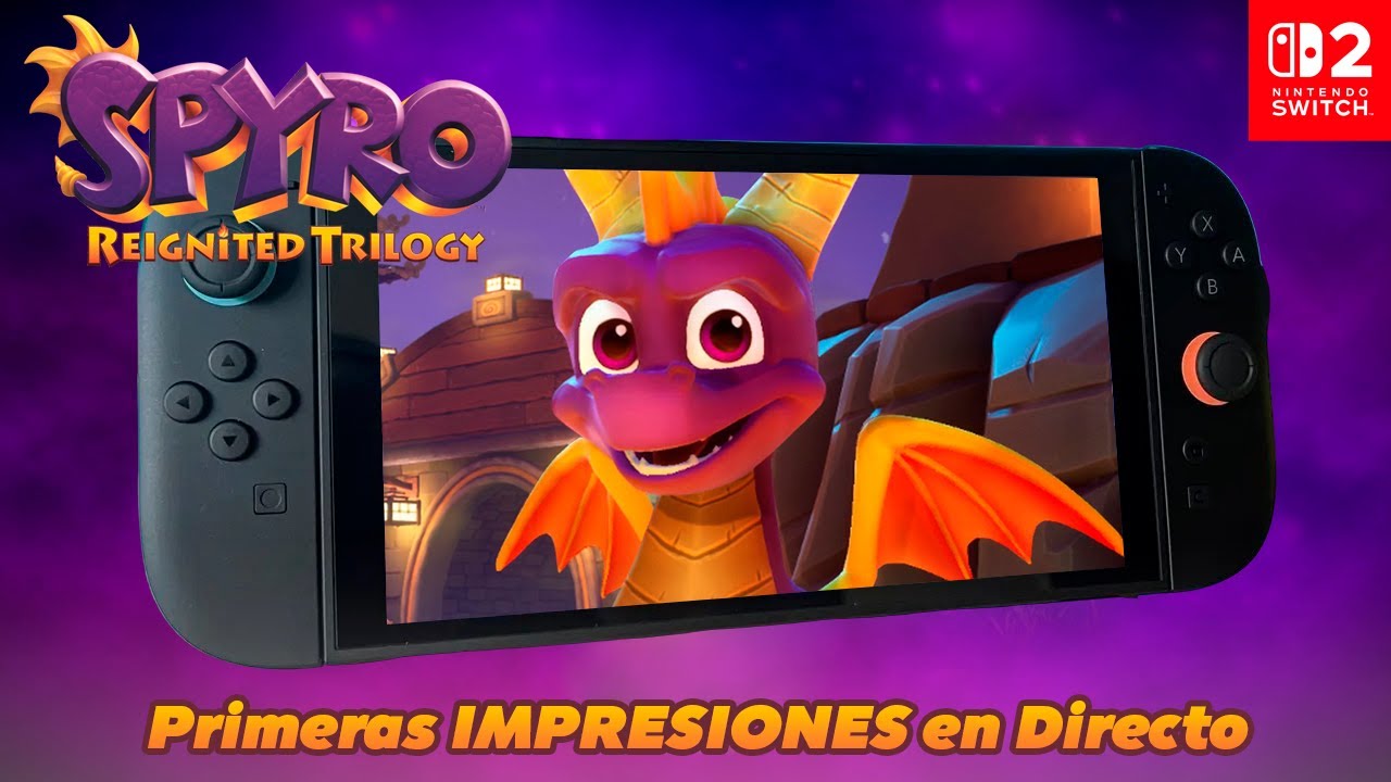 🔥 Así se ve SPYRO en Nintendo Switch 2 – ¡Increíble mejora gráfica en ...