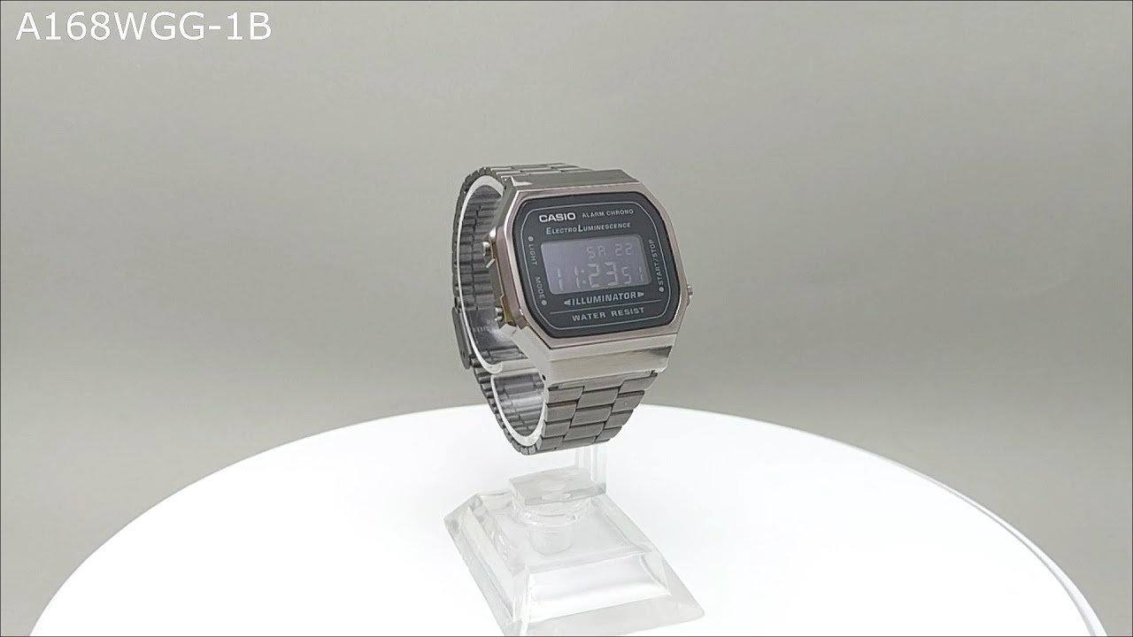 Casio A168WGG-1B - YouTube
