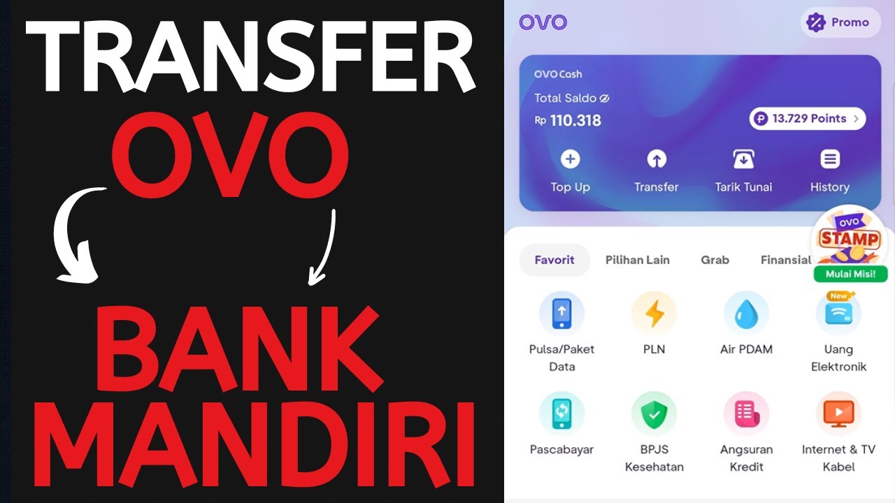 Cara Transfer OVO ke Bank Mandiri (Biaya Murah) - YouTube