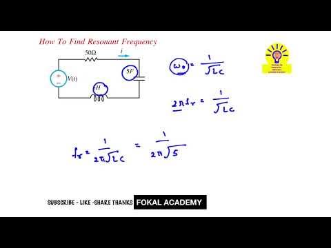 How to find Resonant Frequency for Series RLC Circuit | Circuit Analysis Solved Problem - YouTube