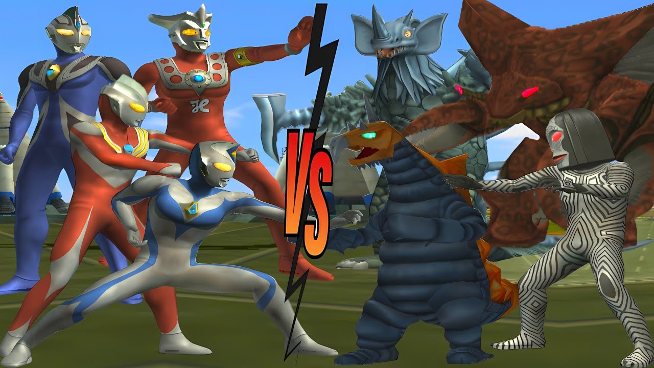 ULTRAMAN LEO VS TYRANT, TIGA POWER VS ALIEN DADA, DYNA MIRACLE VS ...