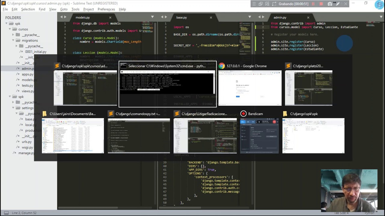 django español spk 026 - Registrar Modelos En El Administrador de django - YouTube
