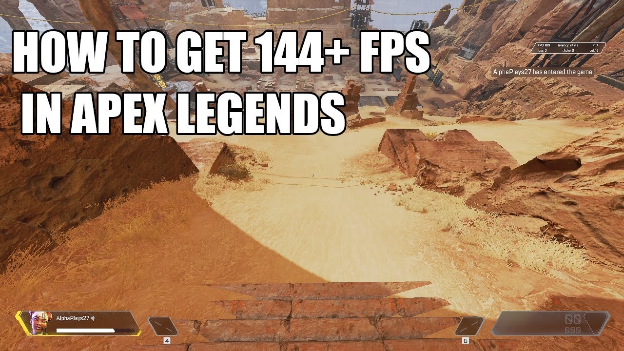 HOW TO GET ABOVE 144 FPS IN APEX LEGENDS (Uncap frame rate) - YouTube