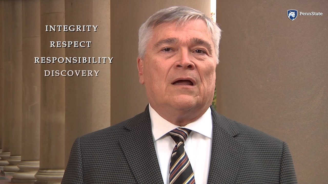 PENN STATE VALUES: A MESSAGE TO OUR COMMUNITY - YouTube