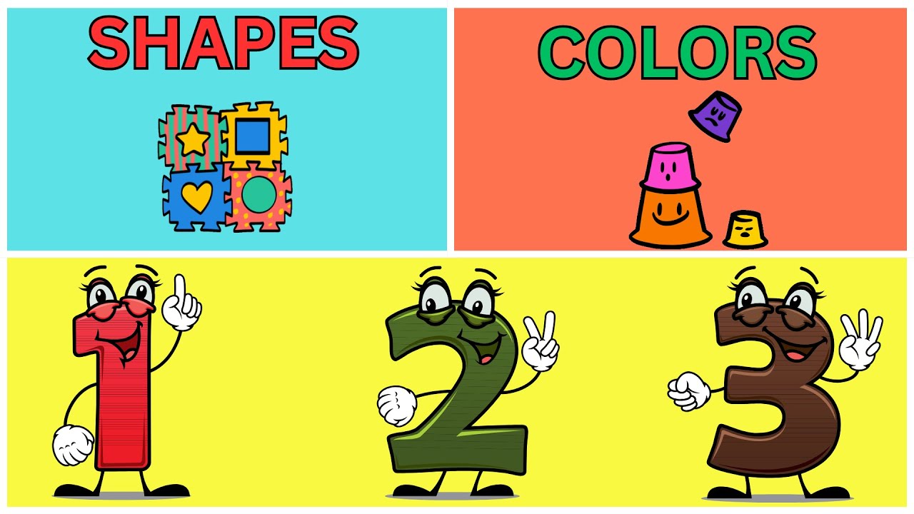 Preschool Toddler Learning Video | Learn Shapes, Colors, 123, And More ...